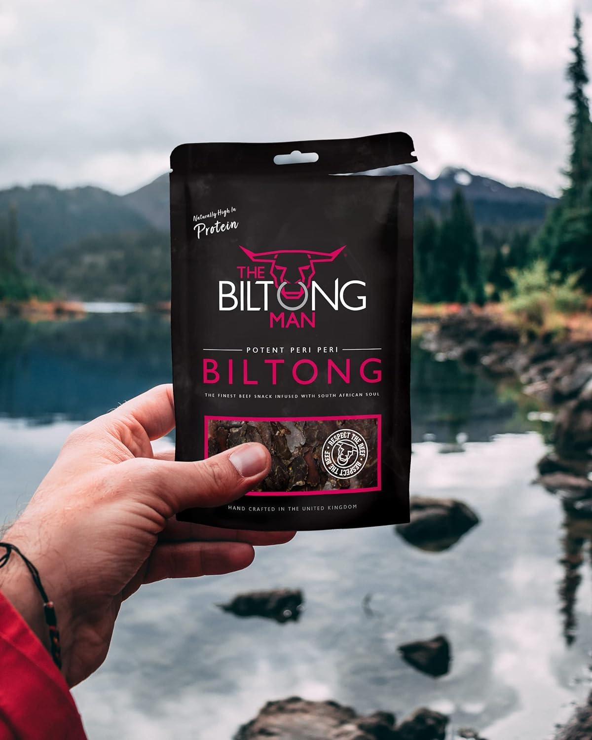 The Biltong Man Peri-Peri Fatty Beef Biltong 500g - High Protein ...
