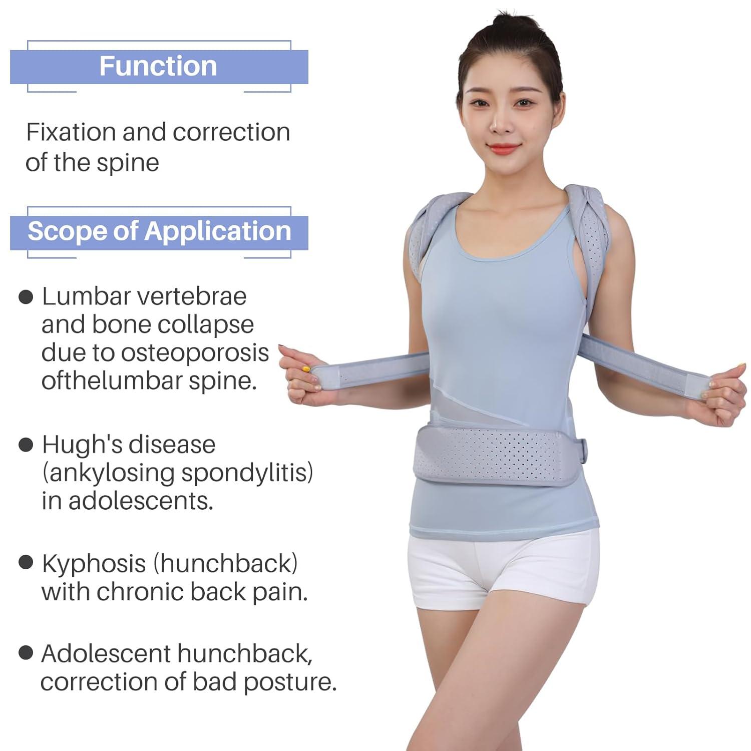 Back Corrector for Spinal Support | Fix Kyphosis & Osteoporosis | Large ...