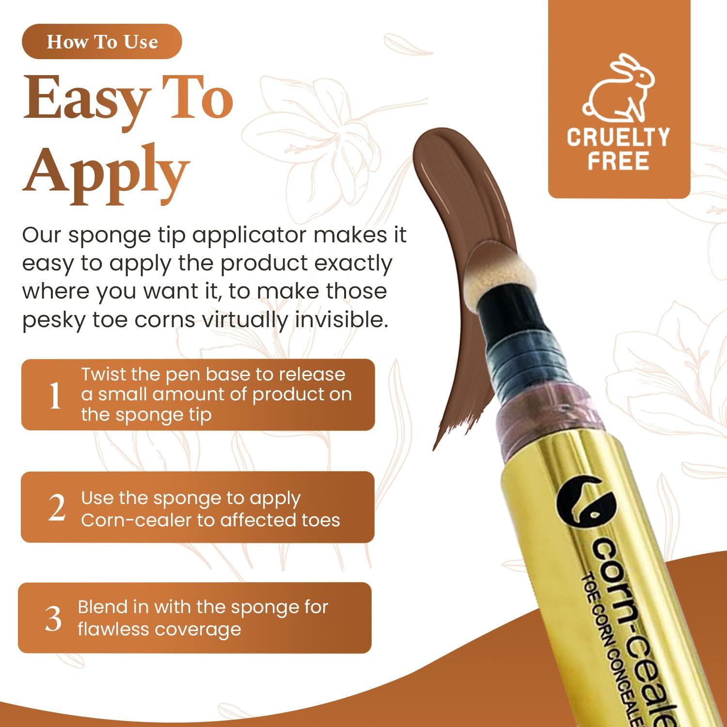 CORN-CEALER | Lightweight Toe Corn Concealer in Chestnut Shade ...