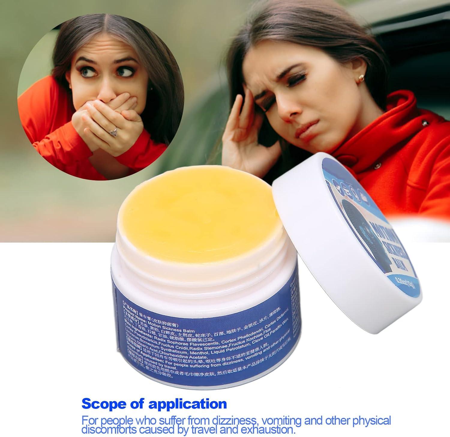 Travel Dizziness Relief Cream - Natural Motion Sickness Relief for ...
