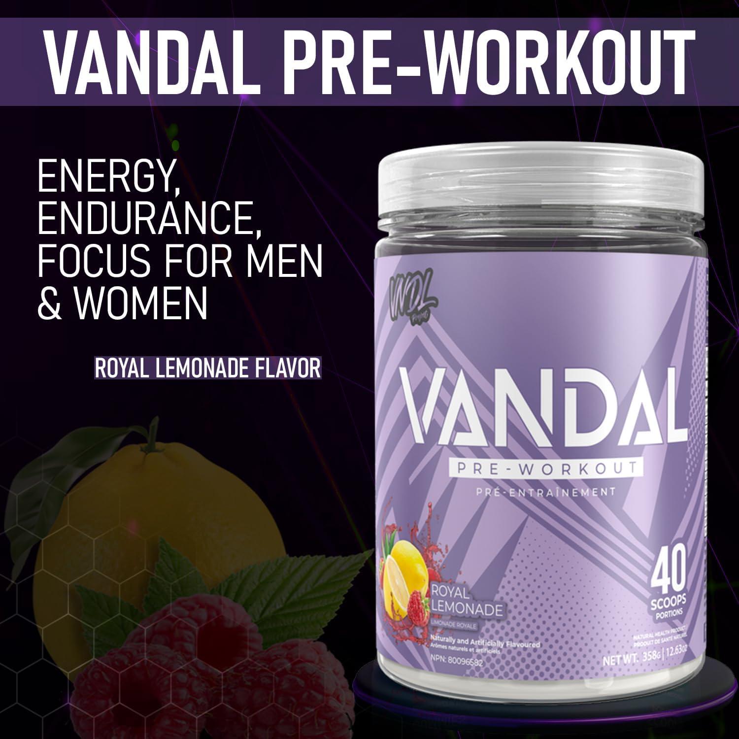 Vandal | Pre Workout Powder - Safe Nootropic Pre Workout Supplement for ...