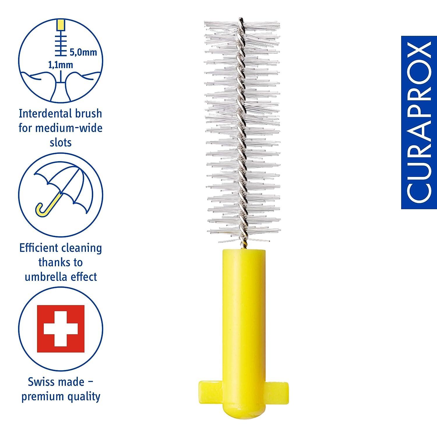 Curaprox CPS 09 Prime Refill Interdental Brushes - 0.9mm Diameter, 4mm ...