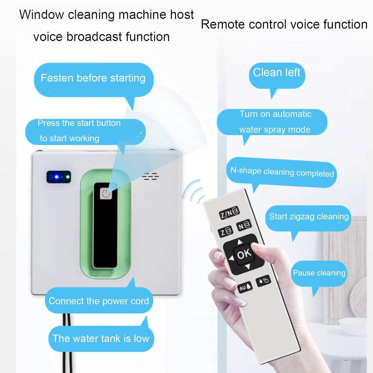 72w Window Cleaner Robot 2500pa Square Window Vacuum Cleaner Smart ...