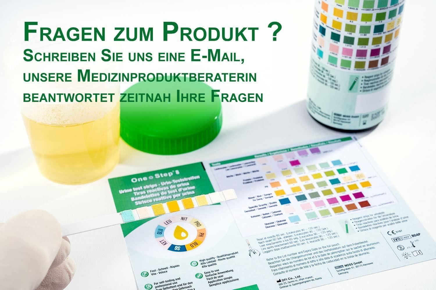 100 Pieces One-Step Urine Test Strips - 8 Indicators for UTI & Urine ...