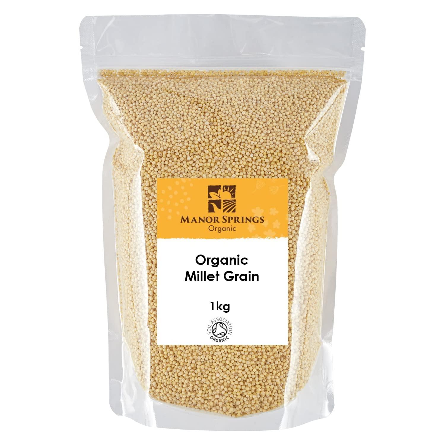 Manor Springs Organic Millet Grain 1kg - Certified Organic Superfood ...
