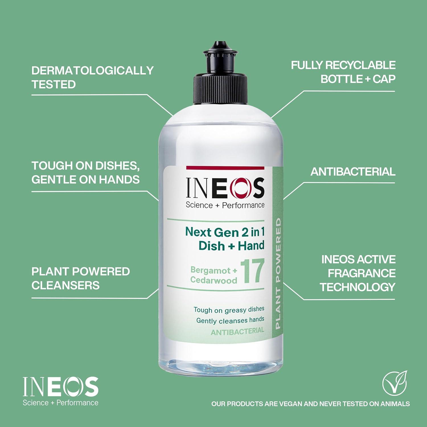 INEOS Next-Gen 2in1 Washing Up Liquid 3L (500ml x 6) - Plant Powered ...