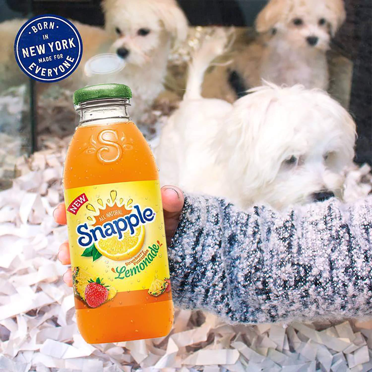 Snapple All Natural Strawberry Pineapple Lemonade 16 Fl Oz x 8 Pack ...