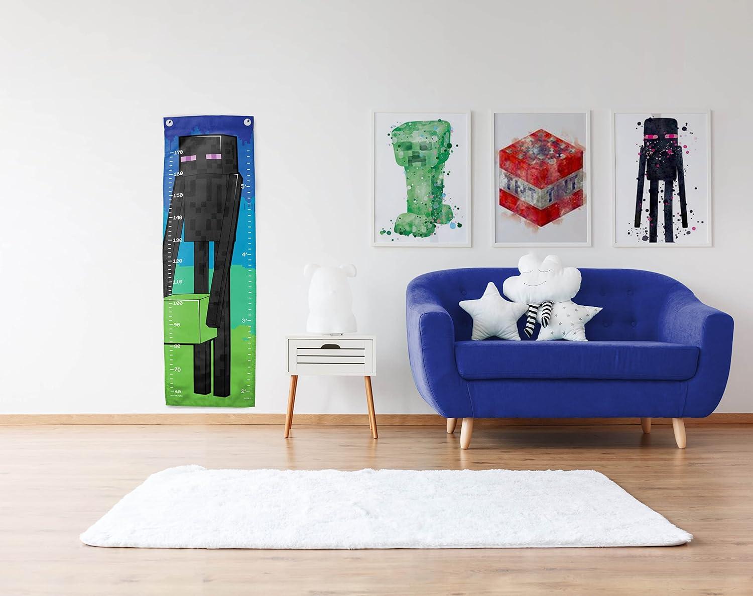 Jay Franco Minecraft Ender Talls 170cm Height Kids Growth Chart in ...