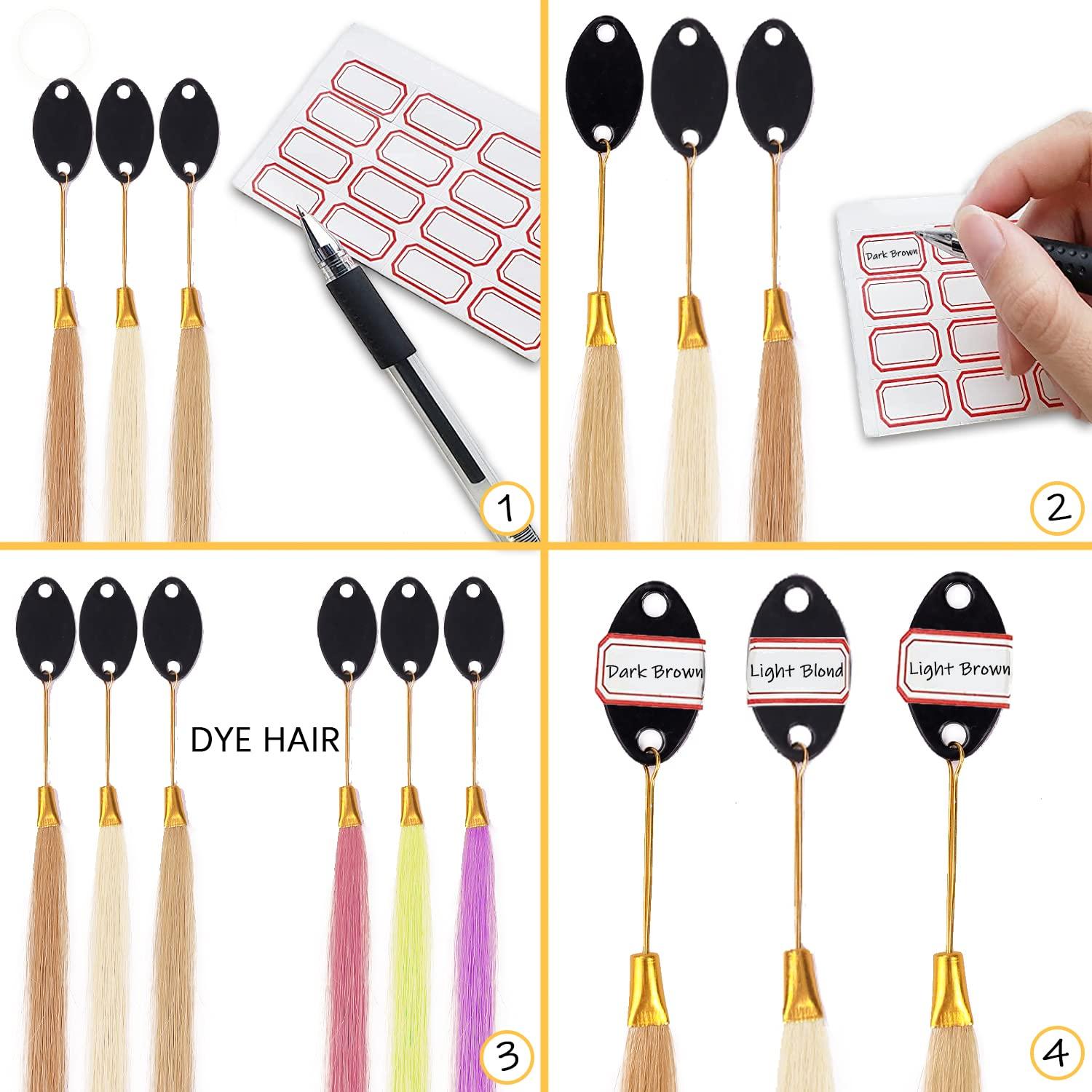 100% Human Hair Swatches Testing Color Rings for Salon - Lightest ...