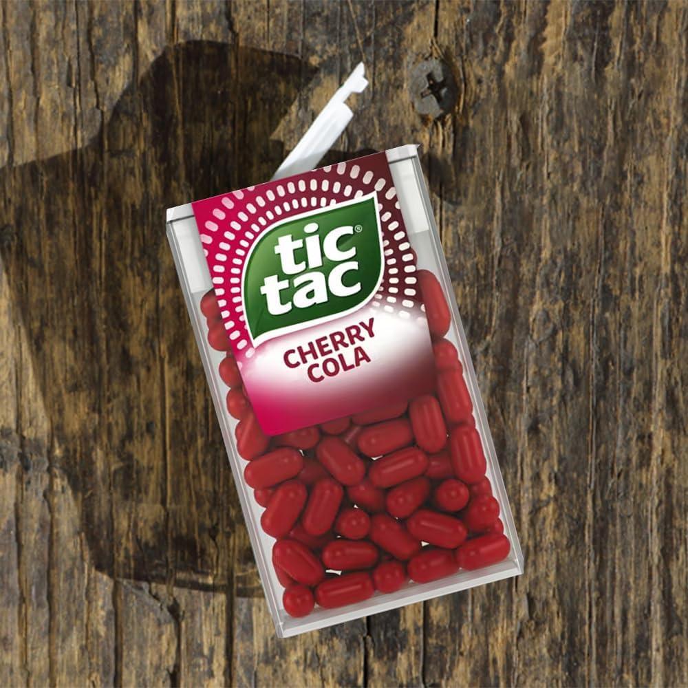 Cherry Cola Tic Tac Mint Sweets - 6 Count Pack for Refreshing Little ...