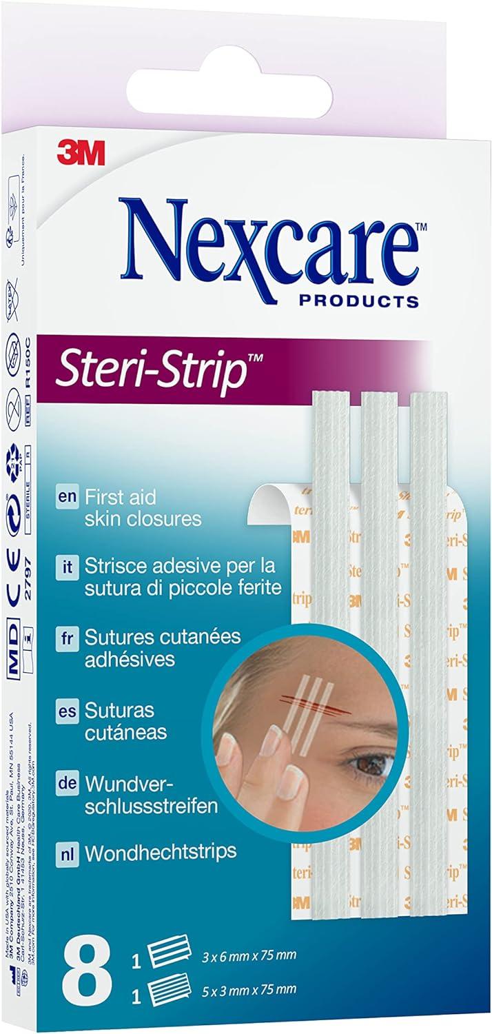 Nexcare Steri-Strip Wound Closure Strips - Assorted 8 Pieces per Pack ...