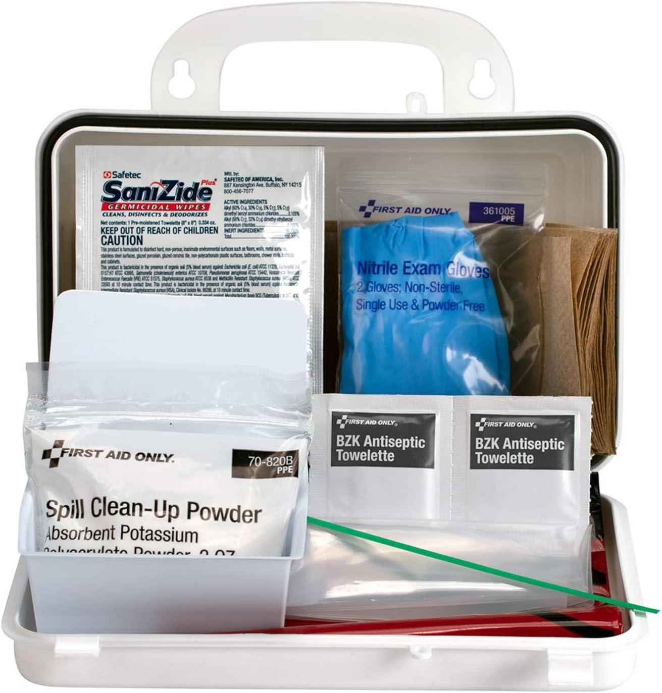 First Aid Only Bodily Fluid Spill Clean Up Kit (6021) - Essential ...