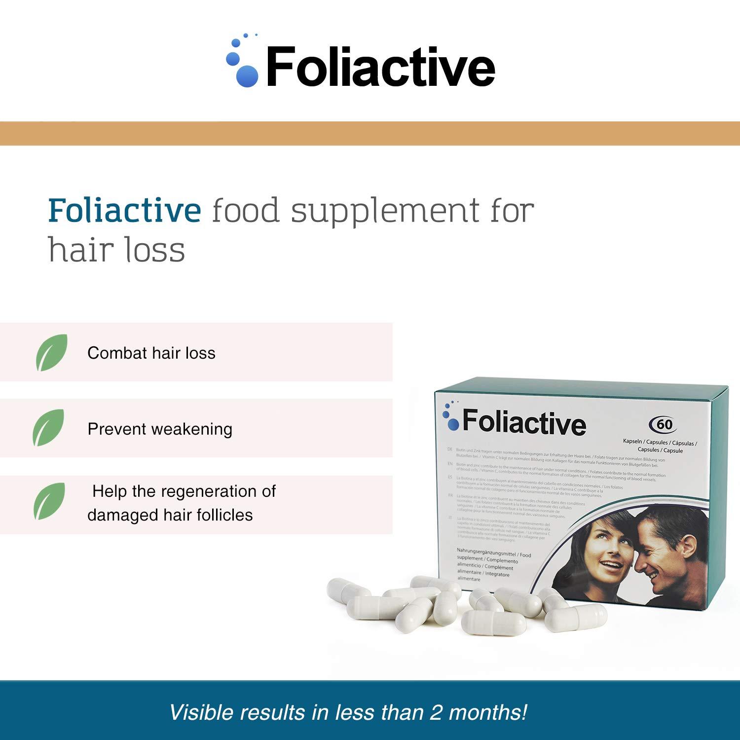 Foliactive Hair Loss Treatment: 5 Tablets & 5 Spray for Effective Hair ...