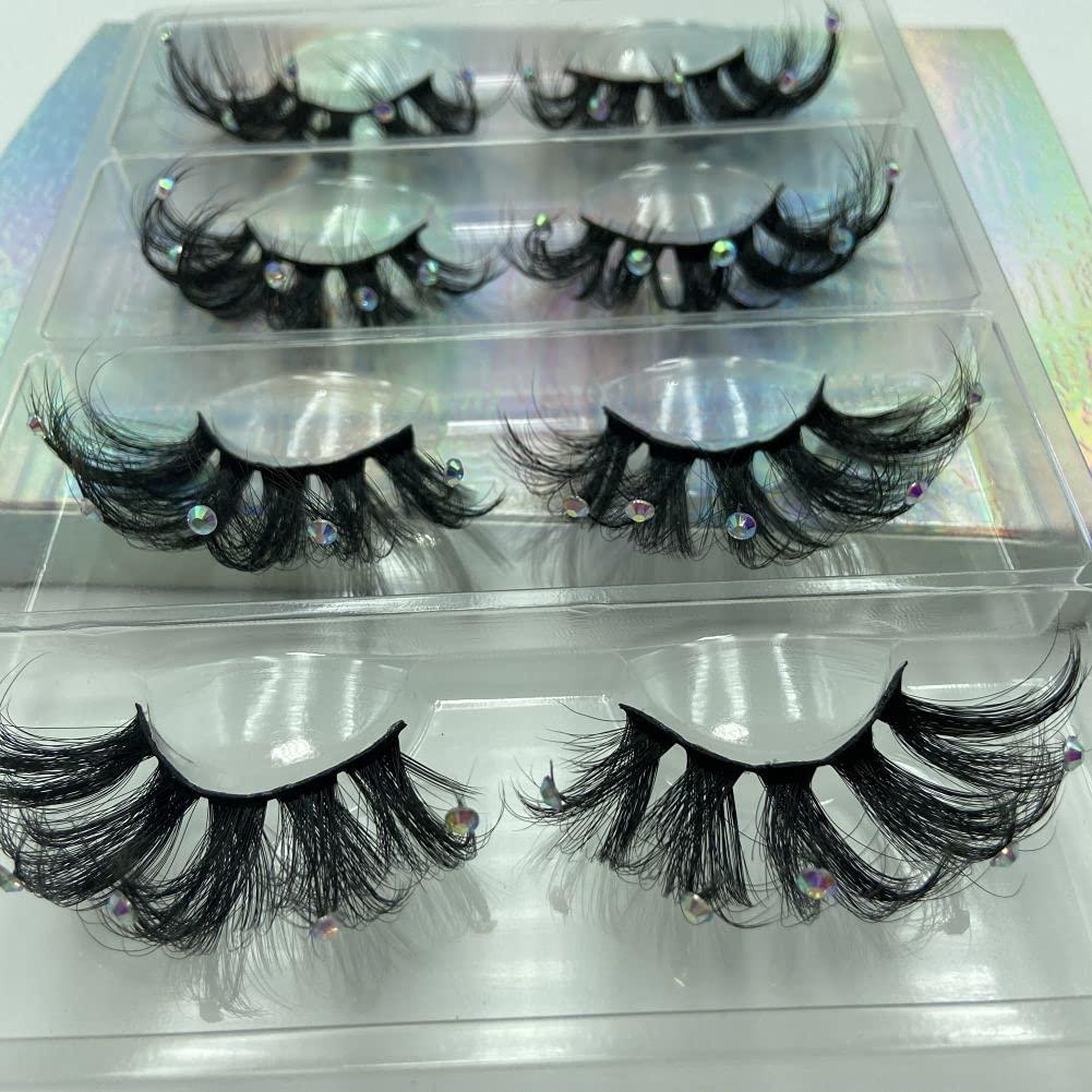 Mink Lashes with Glitter Rhinestones for Party - Crystal Glam | Buy Now ...