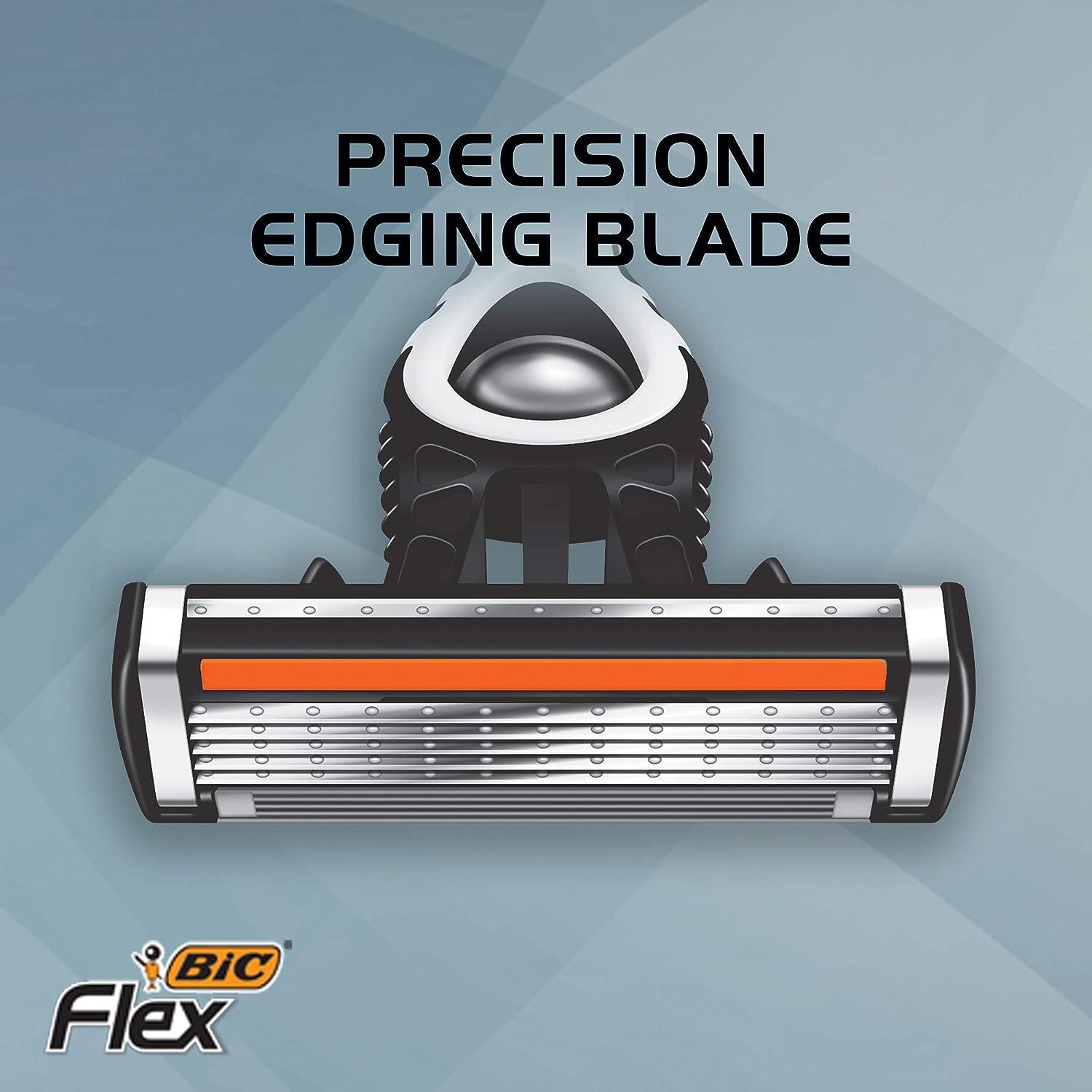 BIC Flex 5 Titanium 5-Blade Disposable Razor for Men - Sensitive Skin ...