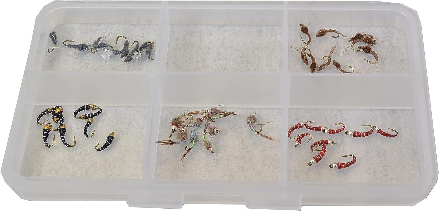 45-Piece Midge Assortment with Mustad Signature Fly Hooks - Rainbow ...