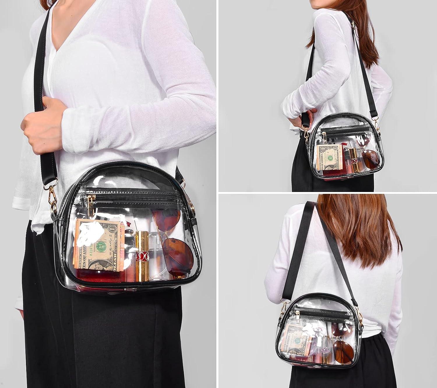 Filoto Clear Crossbody Bag for Women - Stadium Approved See Through ...
