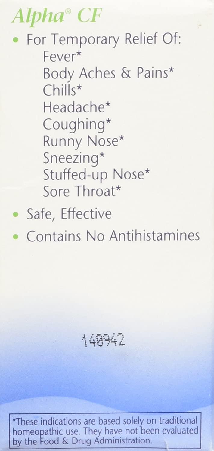 Boericke & Tafel Alpha CF Colds - 120 Tablets | Natural Cold Relief ...