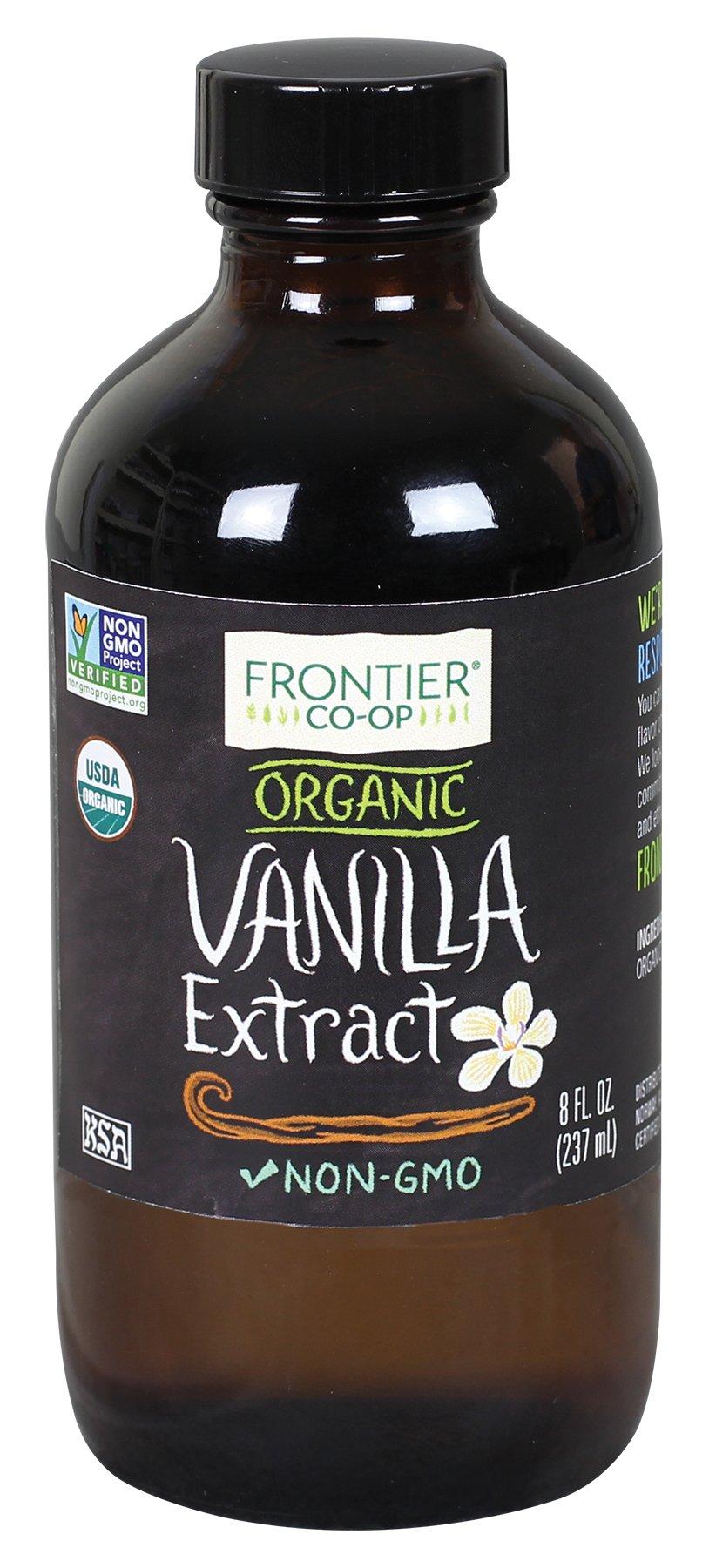 Frontier Organic Vanilla Extract - 8 oz (Pack of 1) | Pure Vanilla ...