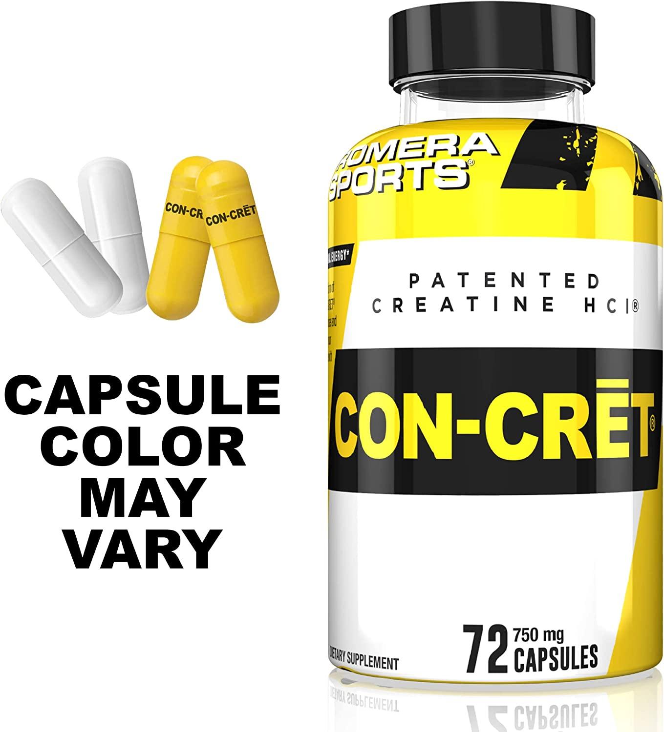 ProMera Sports Con-Cret Capsules - 72 Count | Pure Creatine for ...