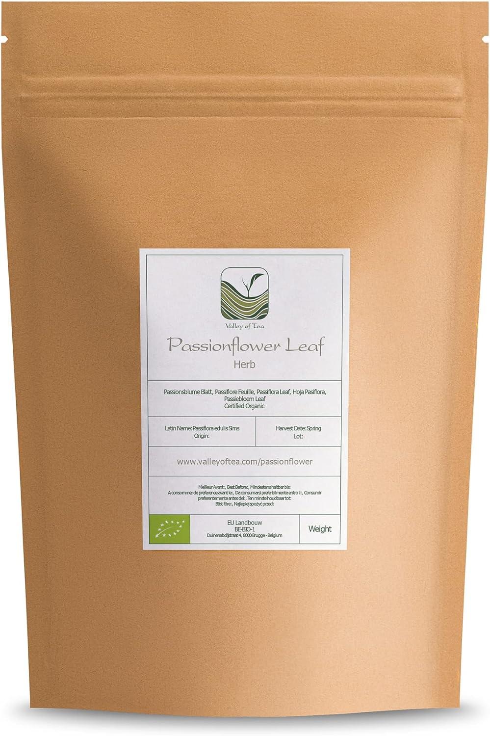 Organic Passionflower Tea for Anxiety Relief - Whole Leaf Dried ...