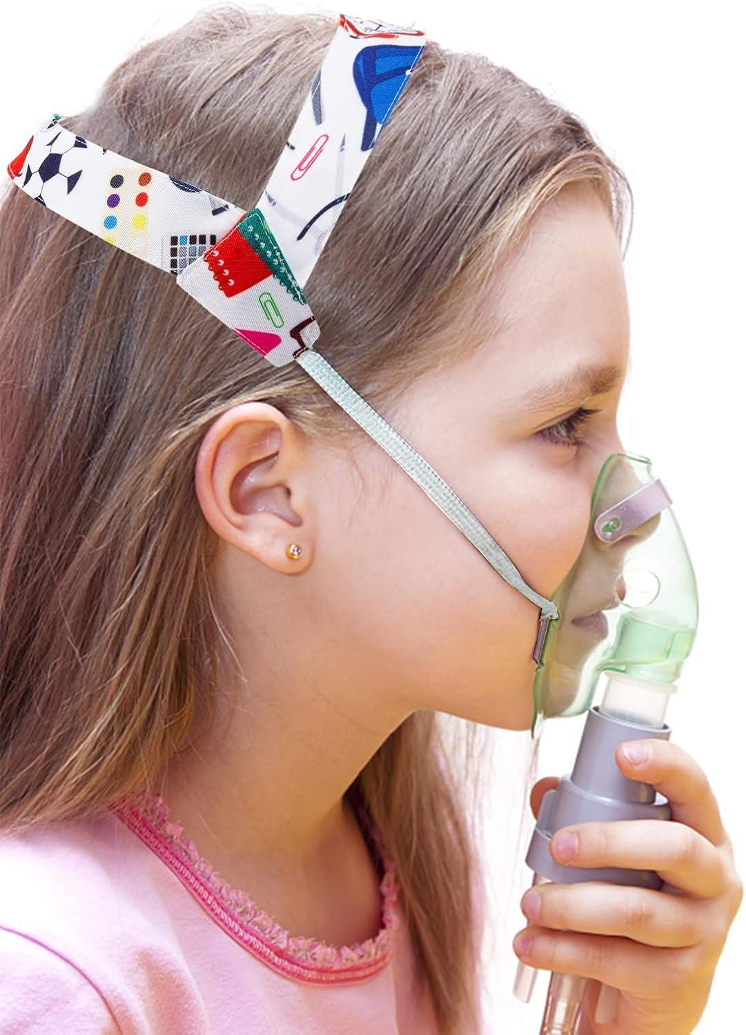 No-Slip Nebulizer Mask Head Strap for Kids | Adjustable Nebulizer Mask ...