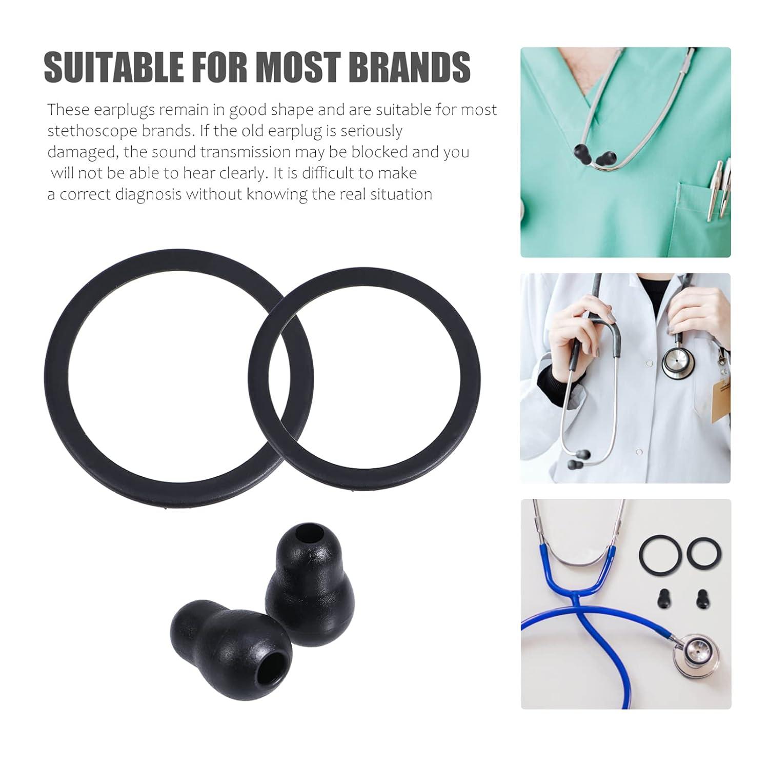 UKCOCO Stethoscope Accessories - Diaphragm and Earplug Replacements for ...