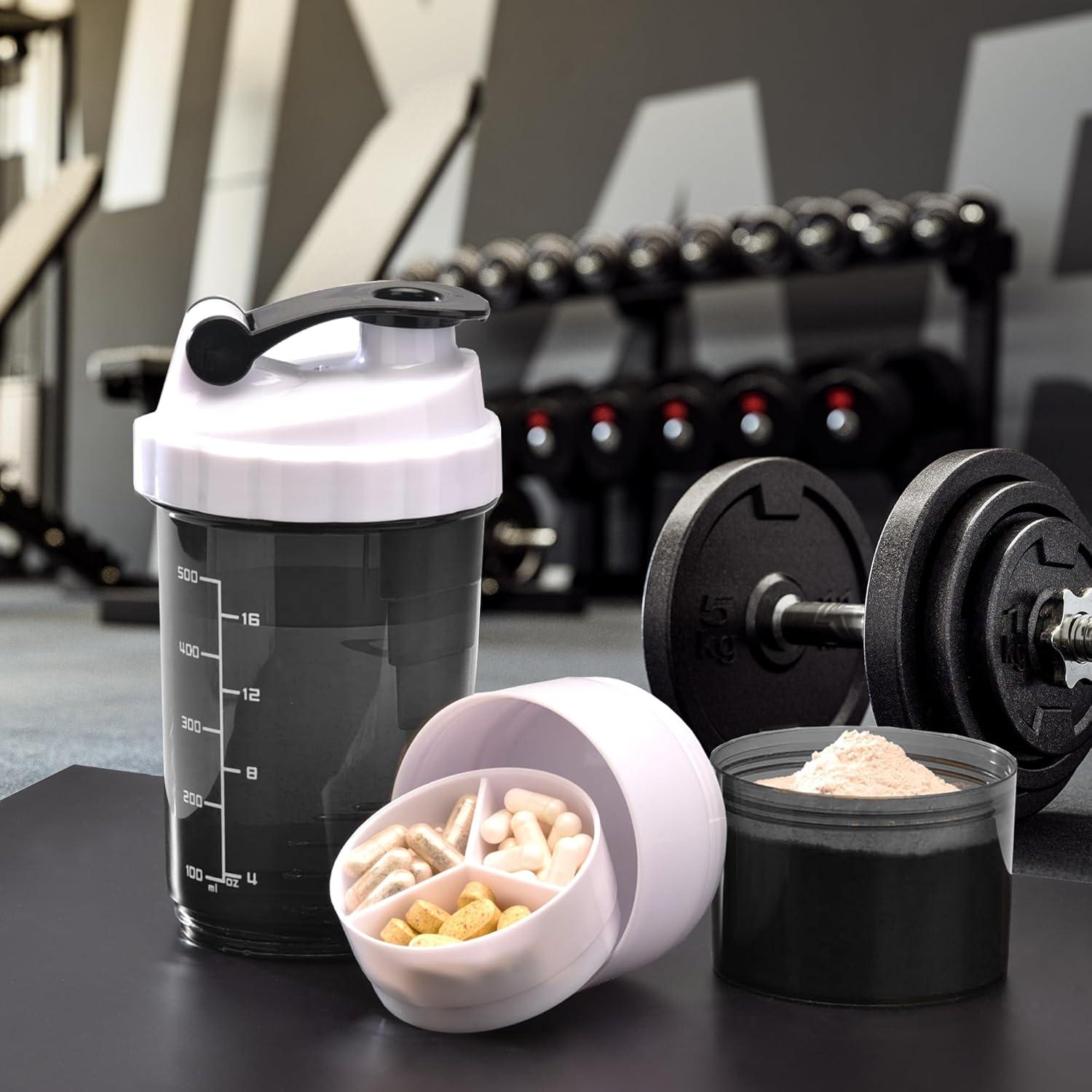 Buy Smart Planet Protein Shaker 500ml | Leak-Proof BPA-Free with 150ml ...