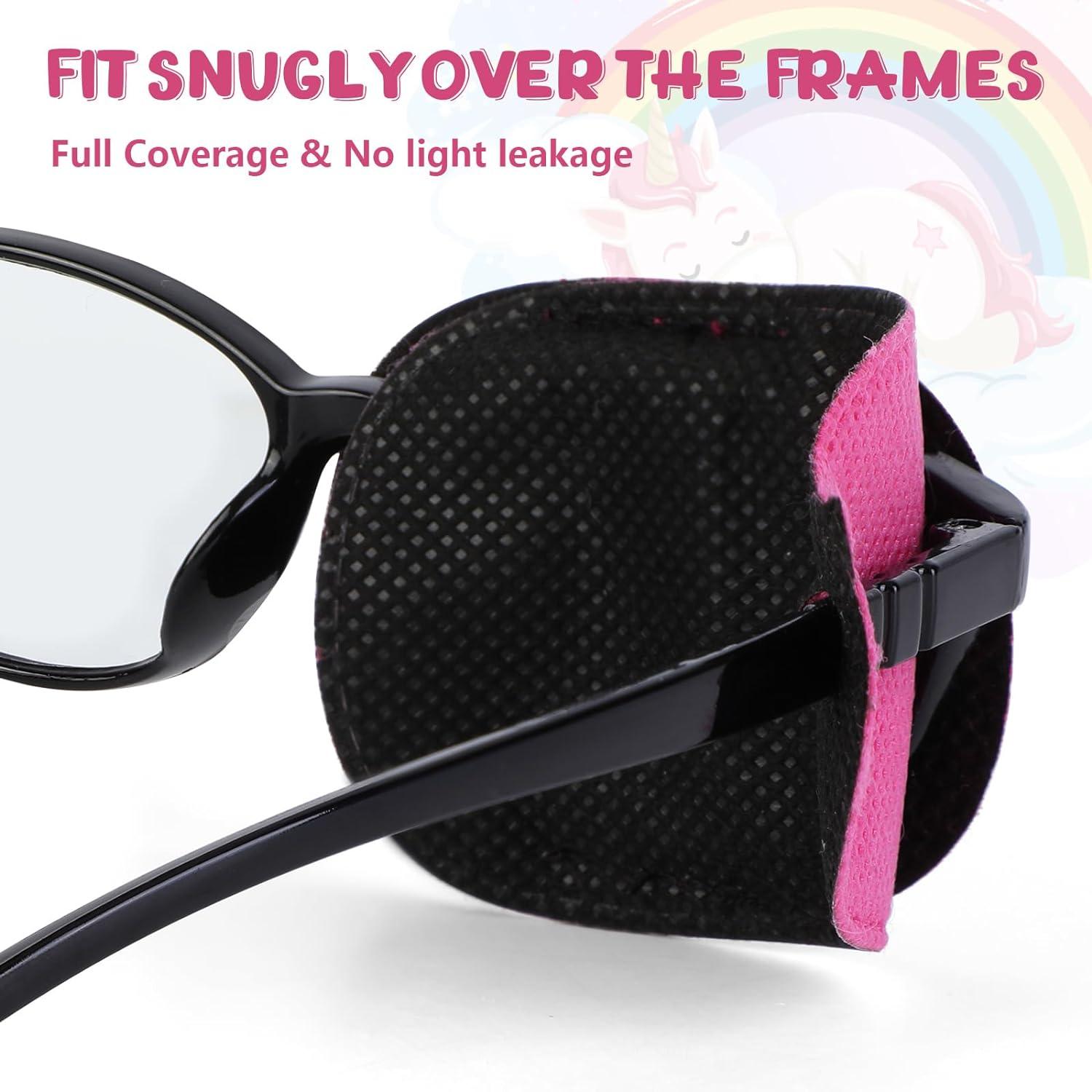 6 Piece Kids Reusable Eye Patches for Glasses - Soft Eye Patch for Lazy ...