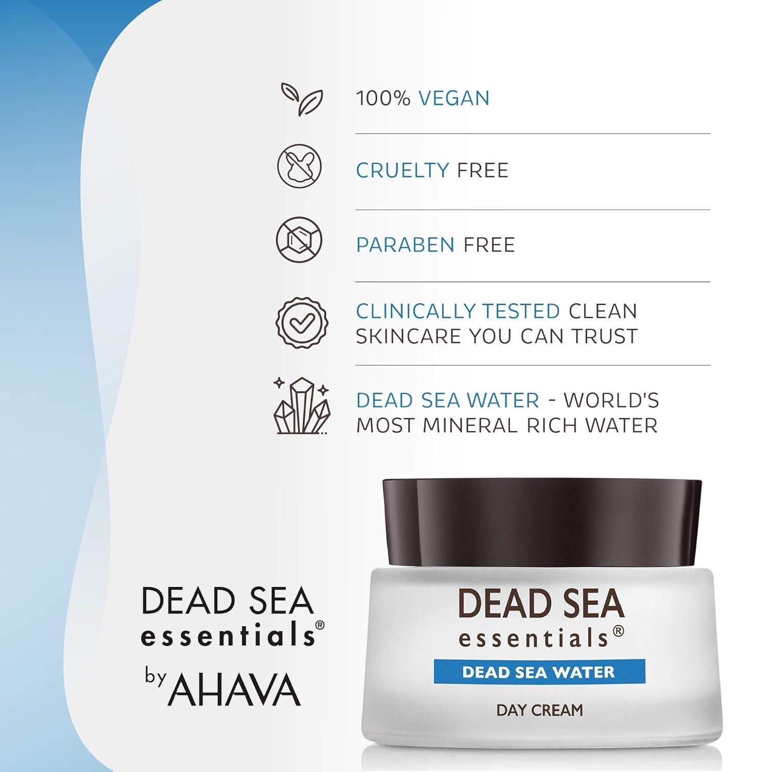 Dead Sea Essentials Water Day Cream - Hydrating Moisturizer for Women ...
