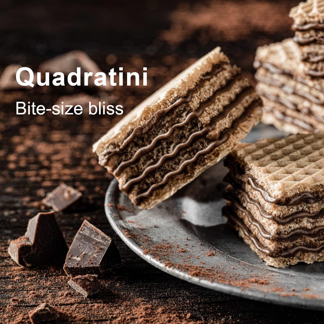 Loacker Quadratini Dark Chocolate Wafer Cookies 6-Pack - Crispy Wafers ...