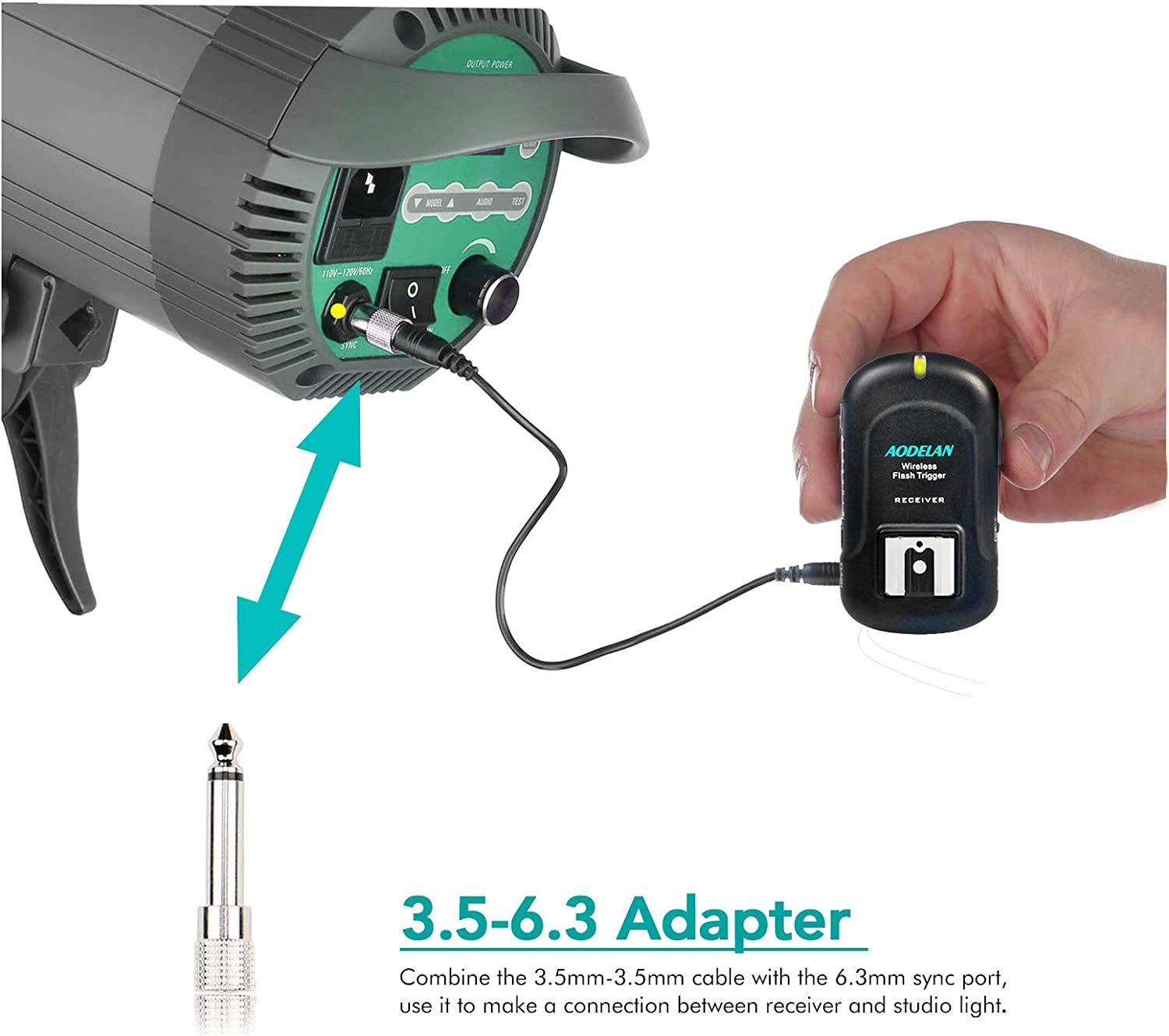 AODELAN Wireless Flash Trigger Set | Remote Speedlite Trigger for Hot ...