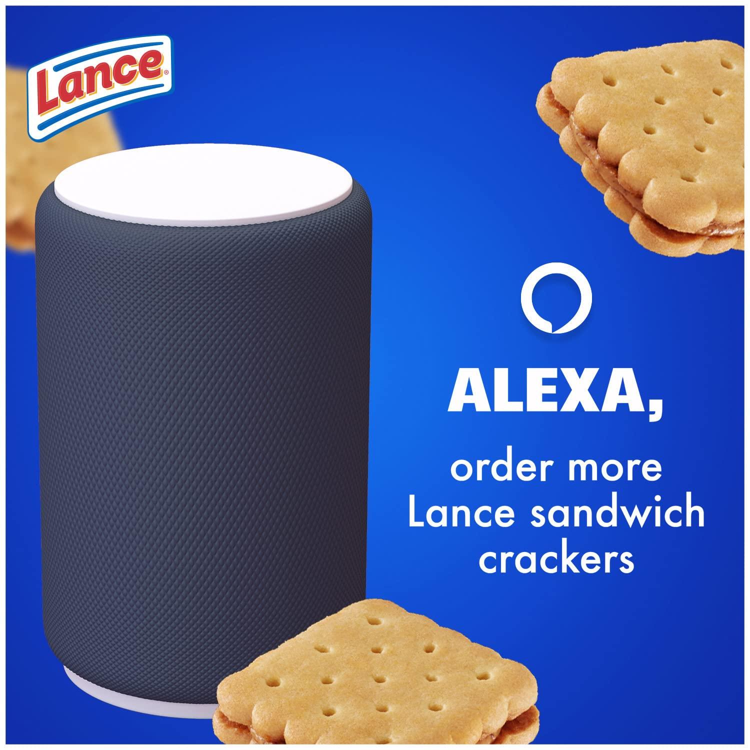 Lance Nekot Peanut Butter Sandwich Cookies - 20 Individually Wrapped ...
