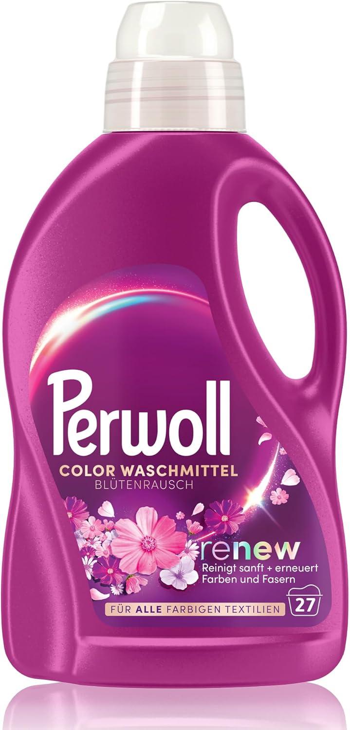 Perwoll Flower Frenzy Detergent 1.35L - Triple-Renew Color Care for 27 ...