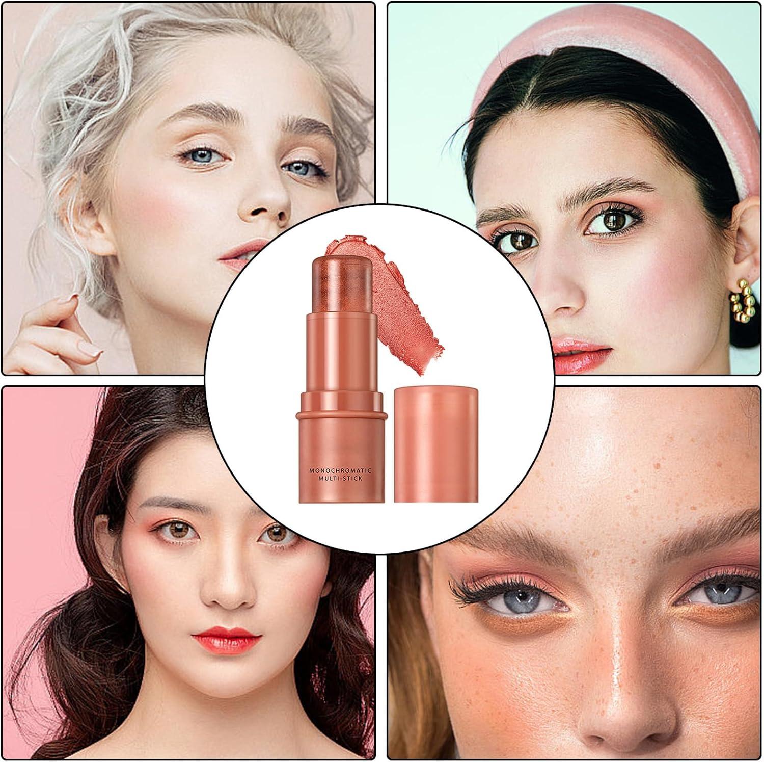 Cream Blush Stick - Long Lasting Cheek Blush Makeup - Highly Pigmented ...