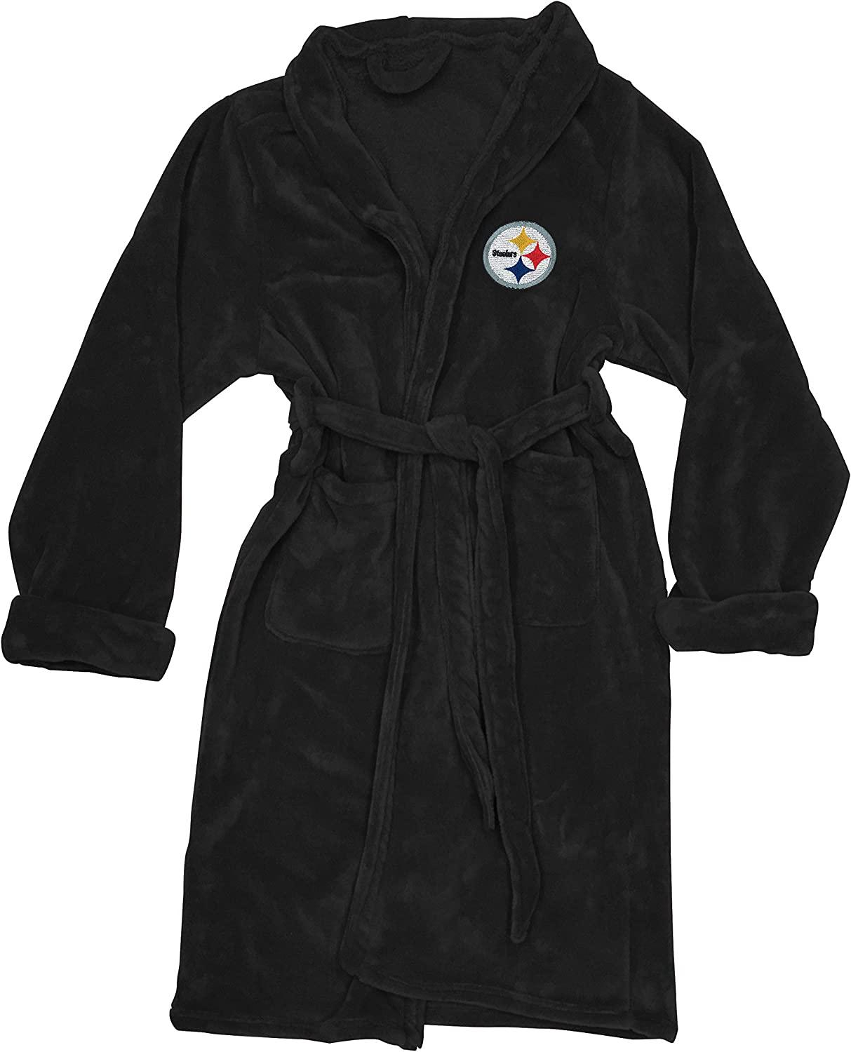 NFL Pittsburgh Steelers Silk Touch Bath Robe for Men and Women ...