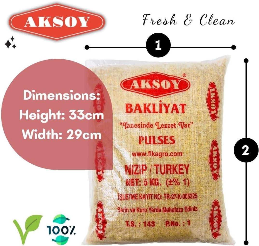 Premium Aksoy Cracked Wheat Coarse Bulgur 5KG - 5.0 Kilograms | Buy Now ...