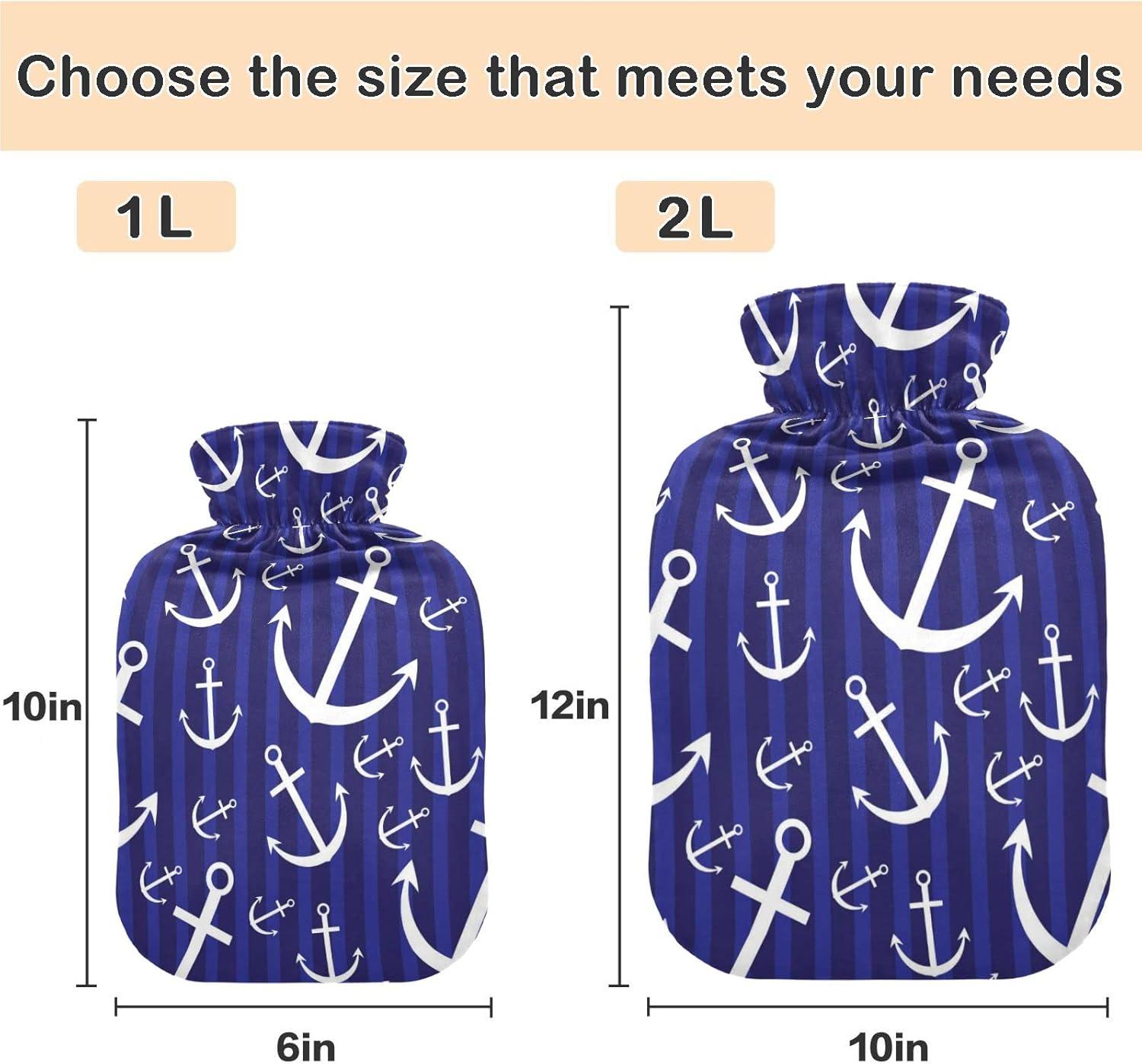 Shop Naanle Ocean Anchor Hot Water Bottle - 2L Transparent Heat Therapy ...