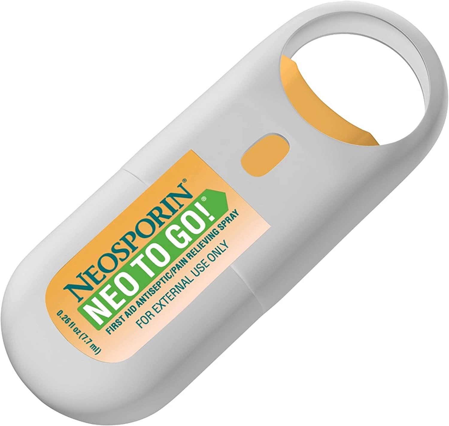 Neosporin + Pain Relief Neo To Go! Antiseptic Spray 0.26 fl oz - Fast ...