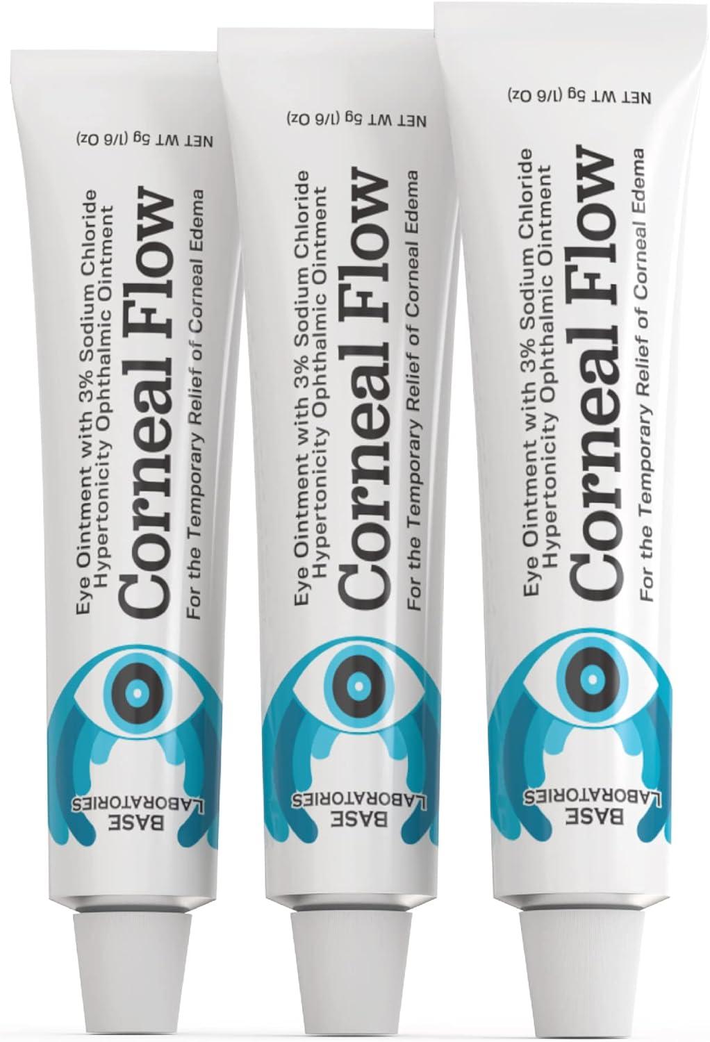 BASE LABORATORIES Corneal Edema Eye Ointment | 3% Sodium Chloride ...