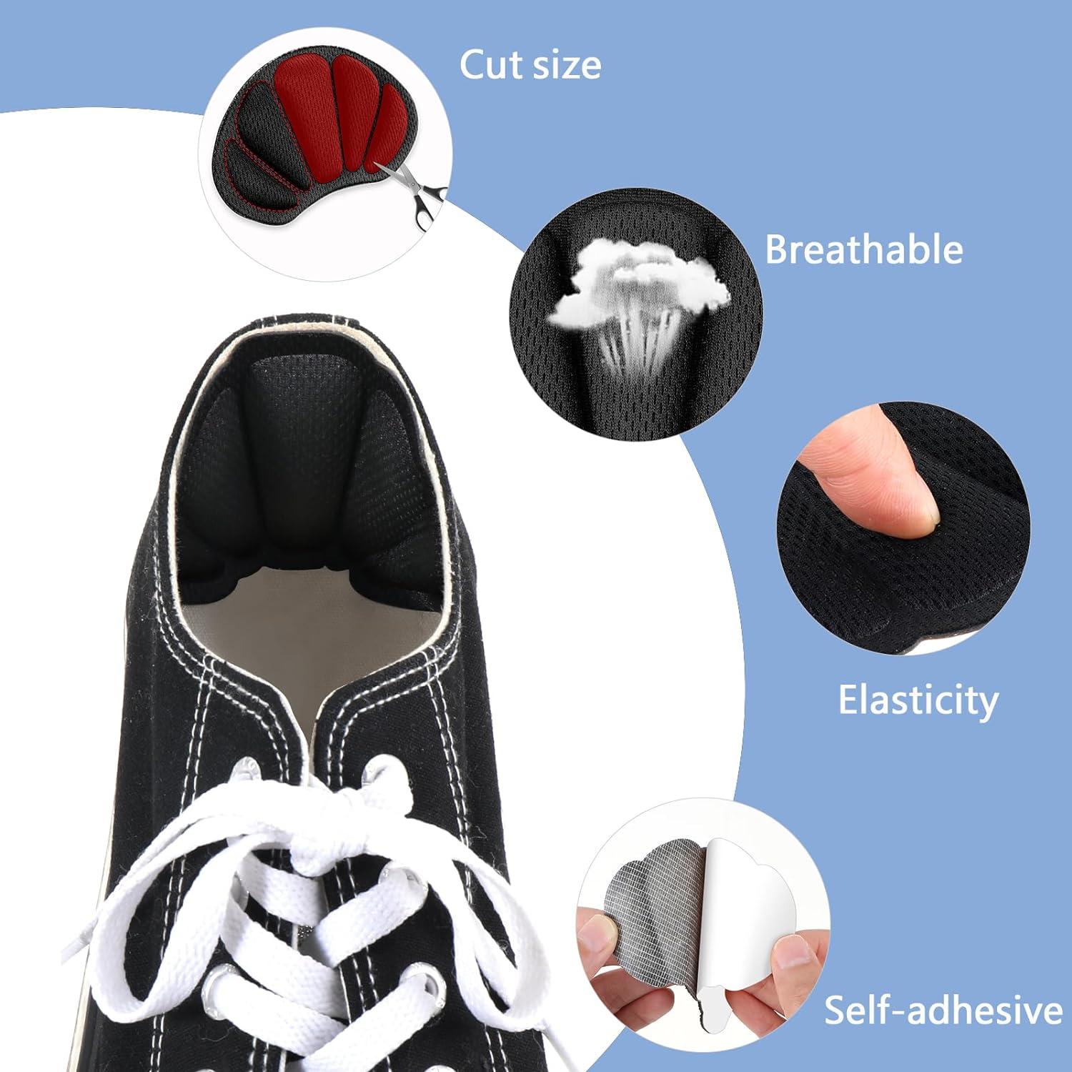 Molain 4 Pairs Shoe Pads Heel Cushions Inserts Heel Grips Self-Adhesive ...