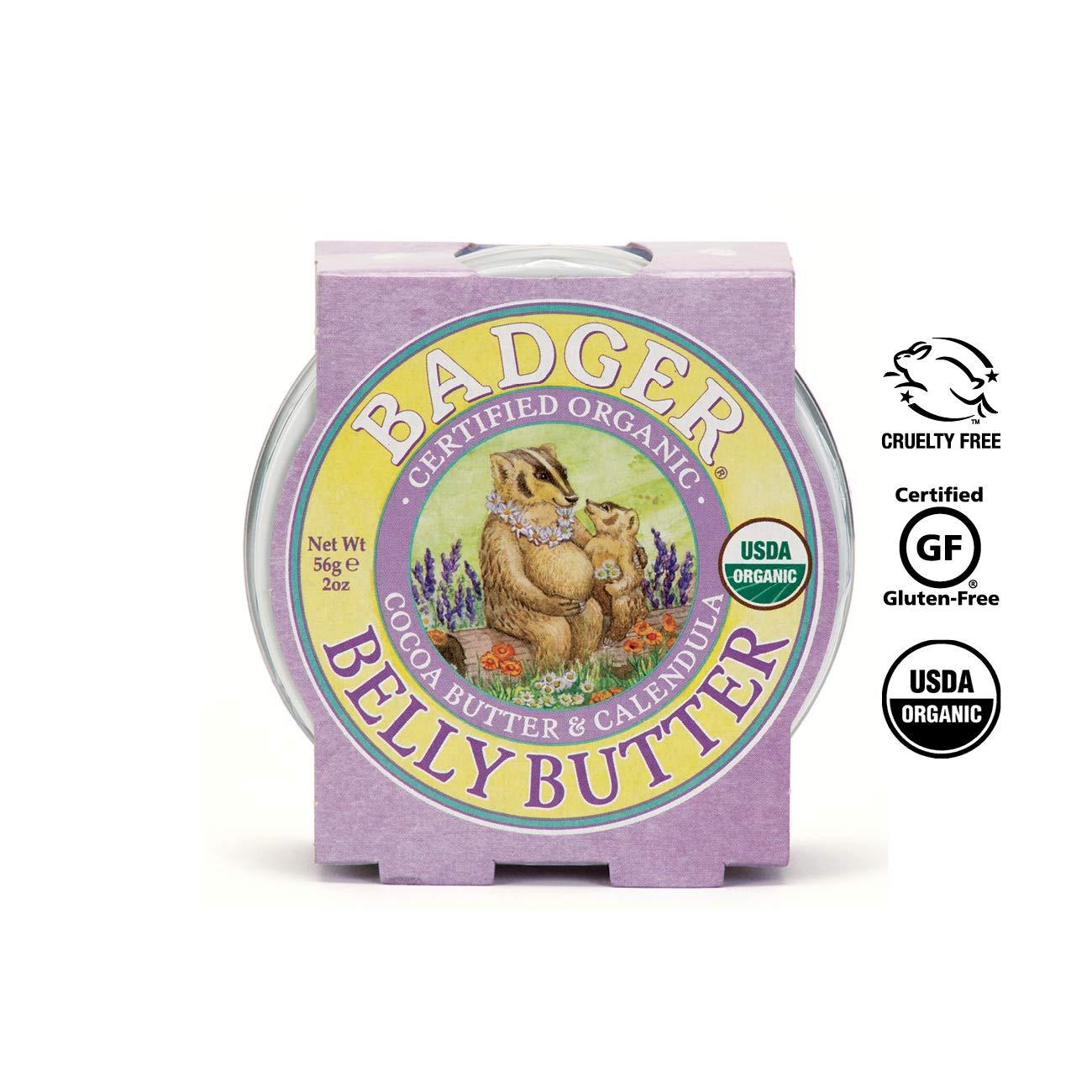 Organic Badger Belly Butter 2oz - 2-Pack | Cocoa Butter, Calendula ...
