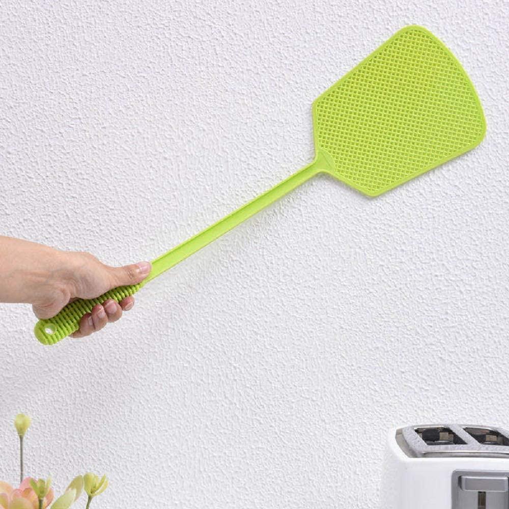 Fly Swatter 4 Pack with Long Flexible Handle - Heavy Duty Set of ...