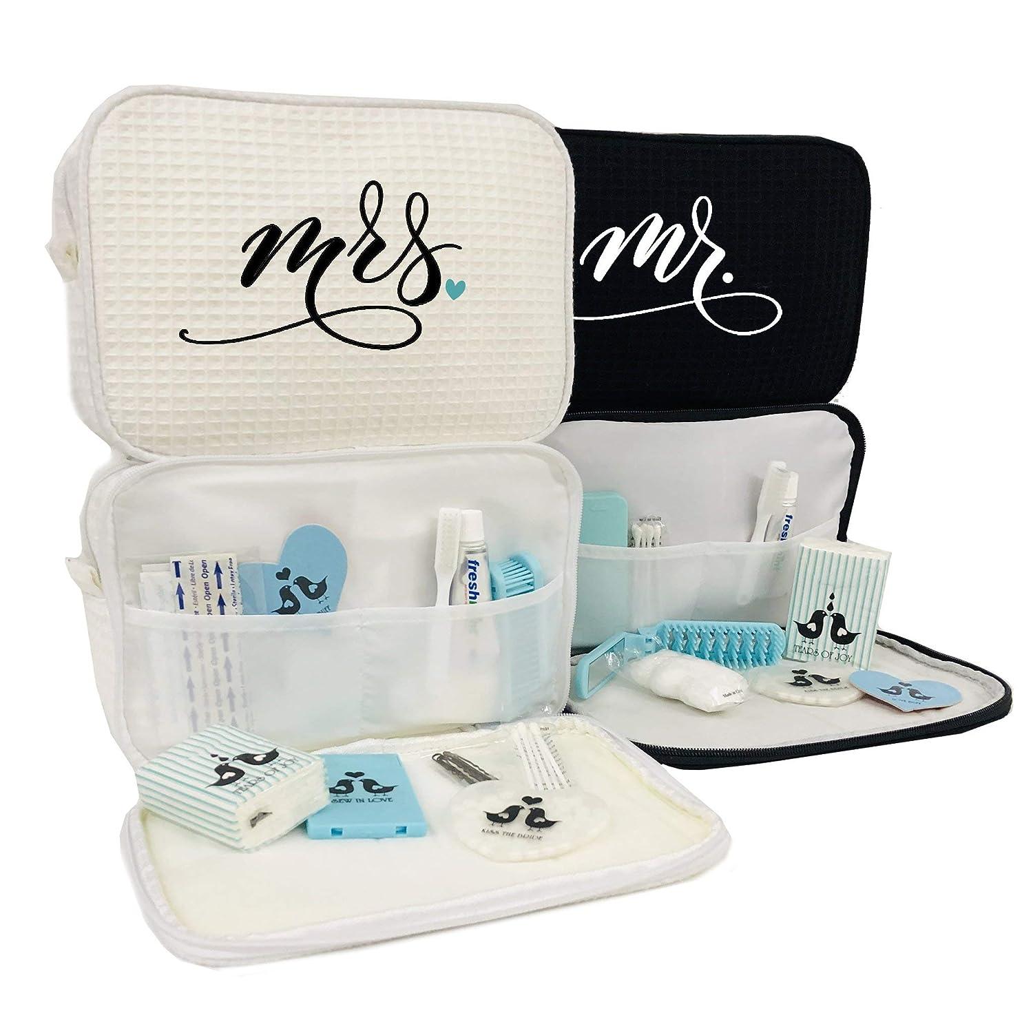 Honeymooners Travel Bag Gift Set for Mr. and Mrs. - Bridal Shower ...