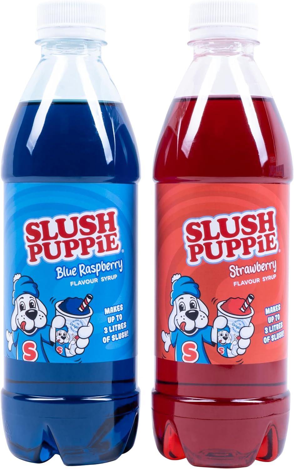 Slush Puppie Syrup Pack of 2 Flavours. Includes Iconic Blue Raspberry ...