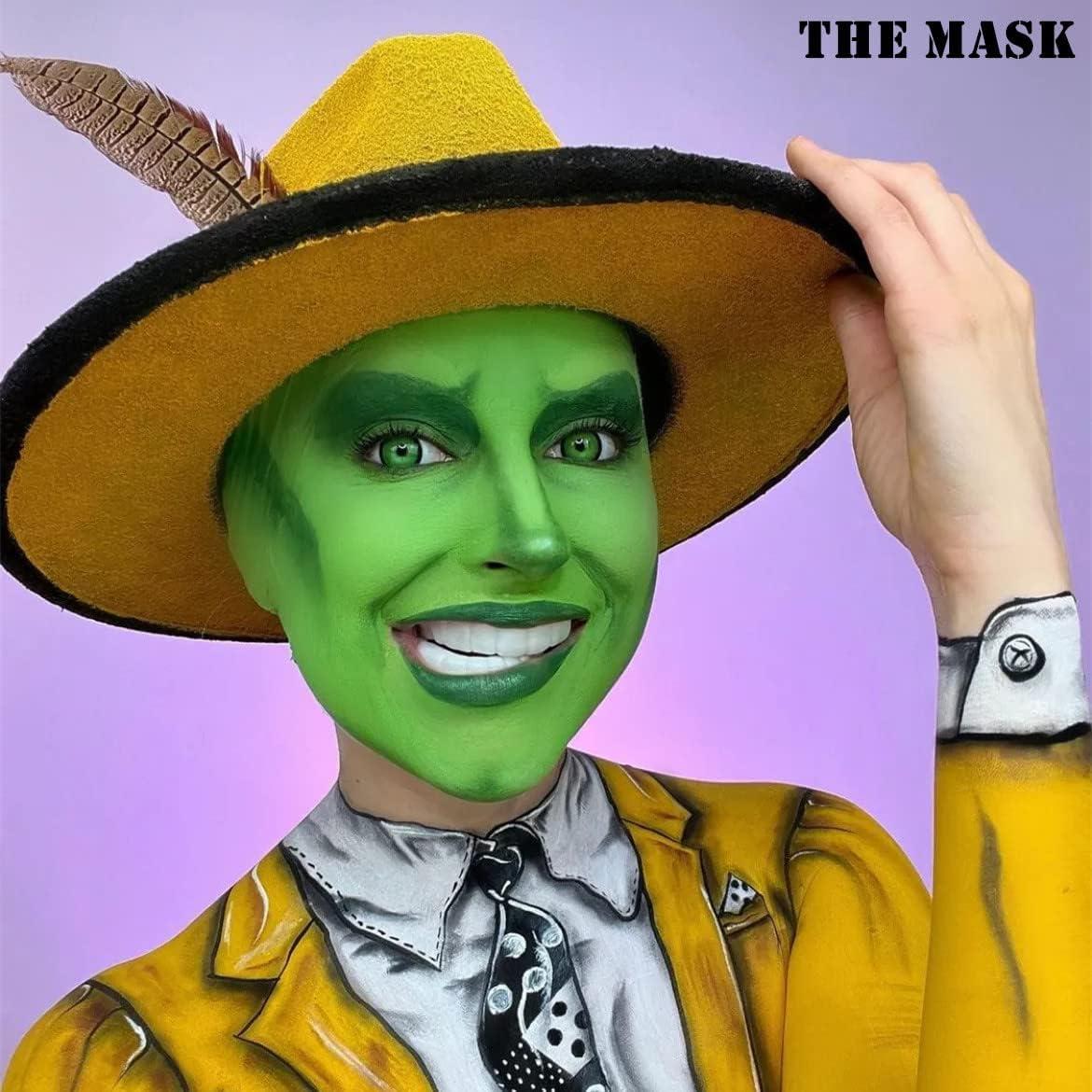 Go Ho Amazon Green Face and Body Paint Makeup 25g - Professional Water ...