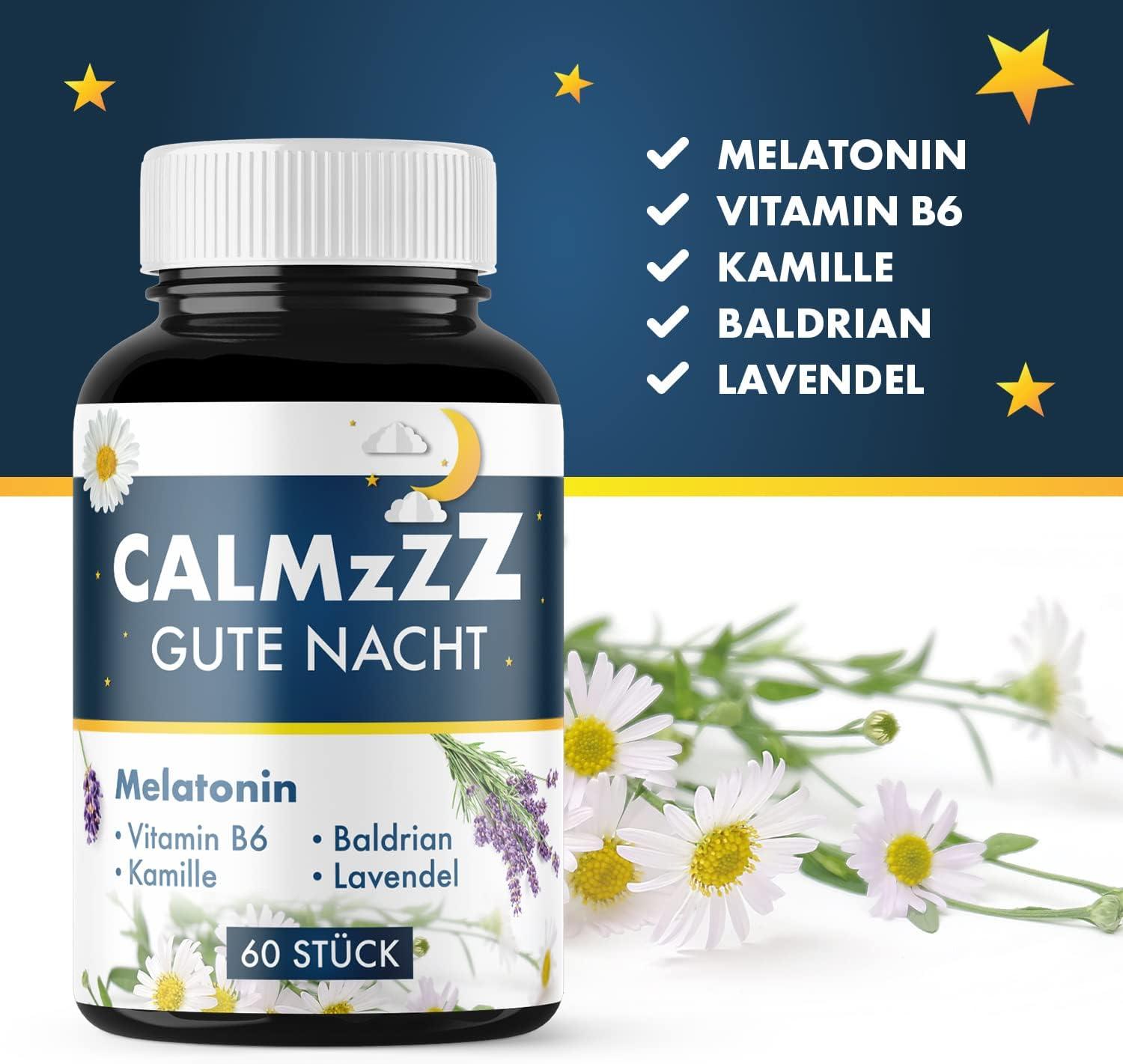 Calmzz Good Night Melatonin Gummy Bears - 60 Pieces 0.5 mg Melatonin ...