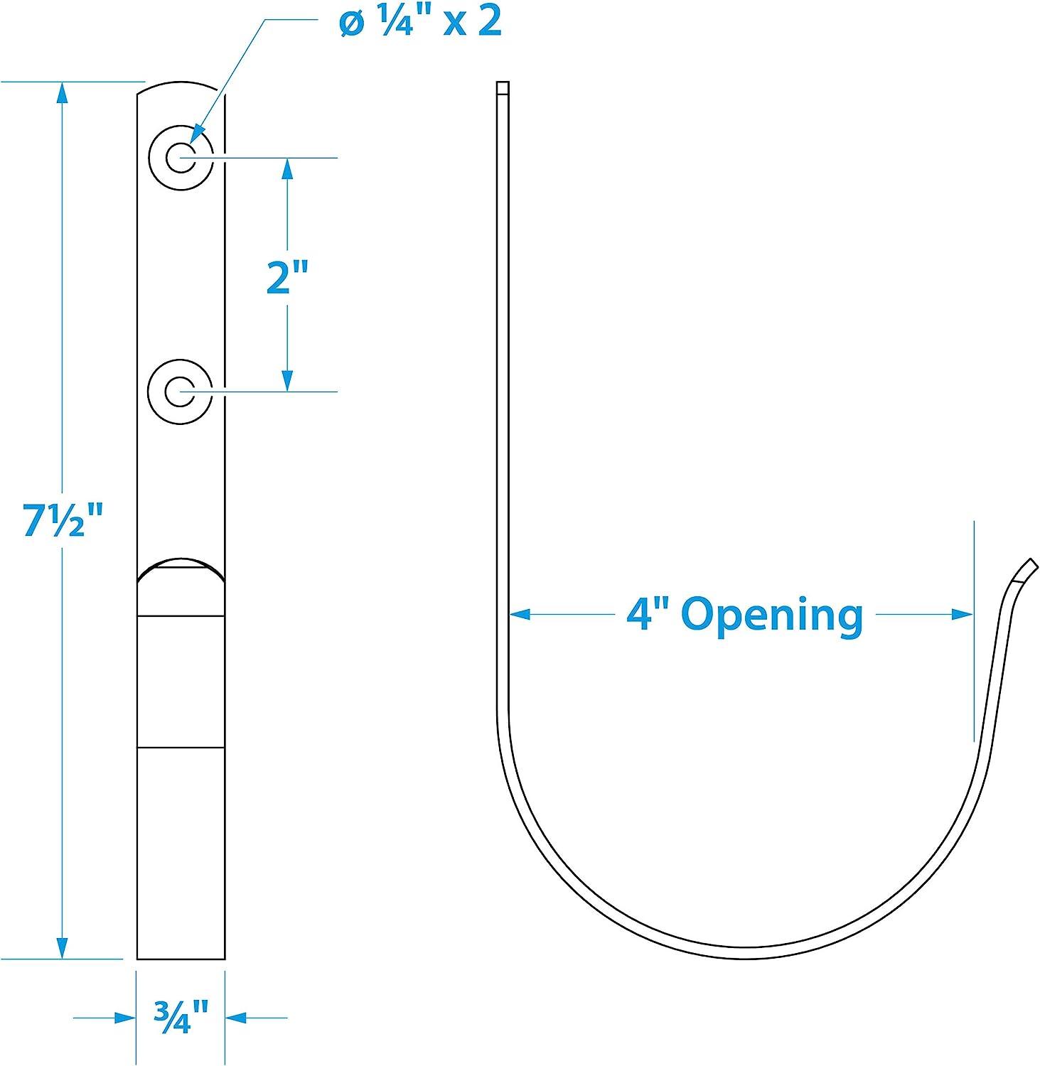 Seachoice Polished 304 Stainless Steel Ring Buoy Bracket - 4 Opening ...