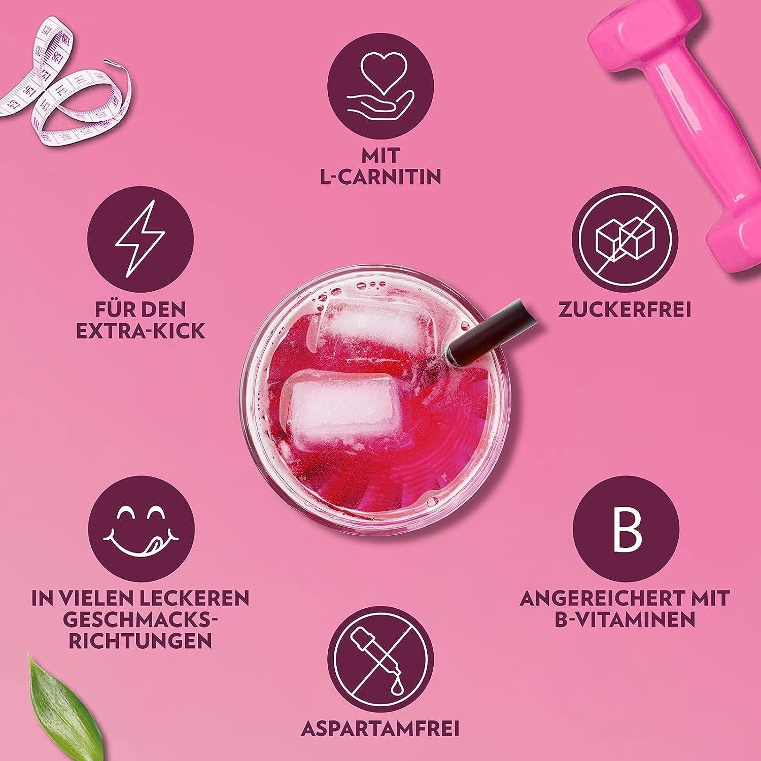 Buy Gymqueen Zero Drink Apple Cherry 1000ml - Low-Calorie Sugar-Free Beverage Concentrate with B ...