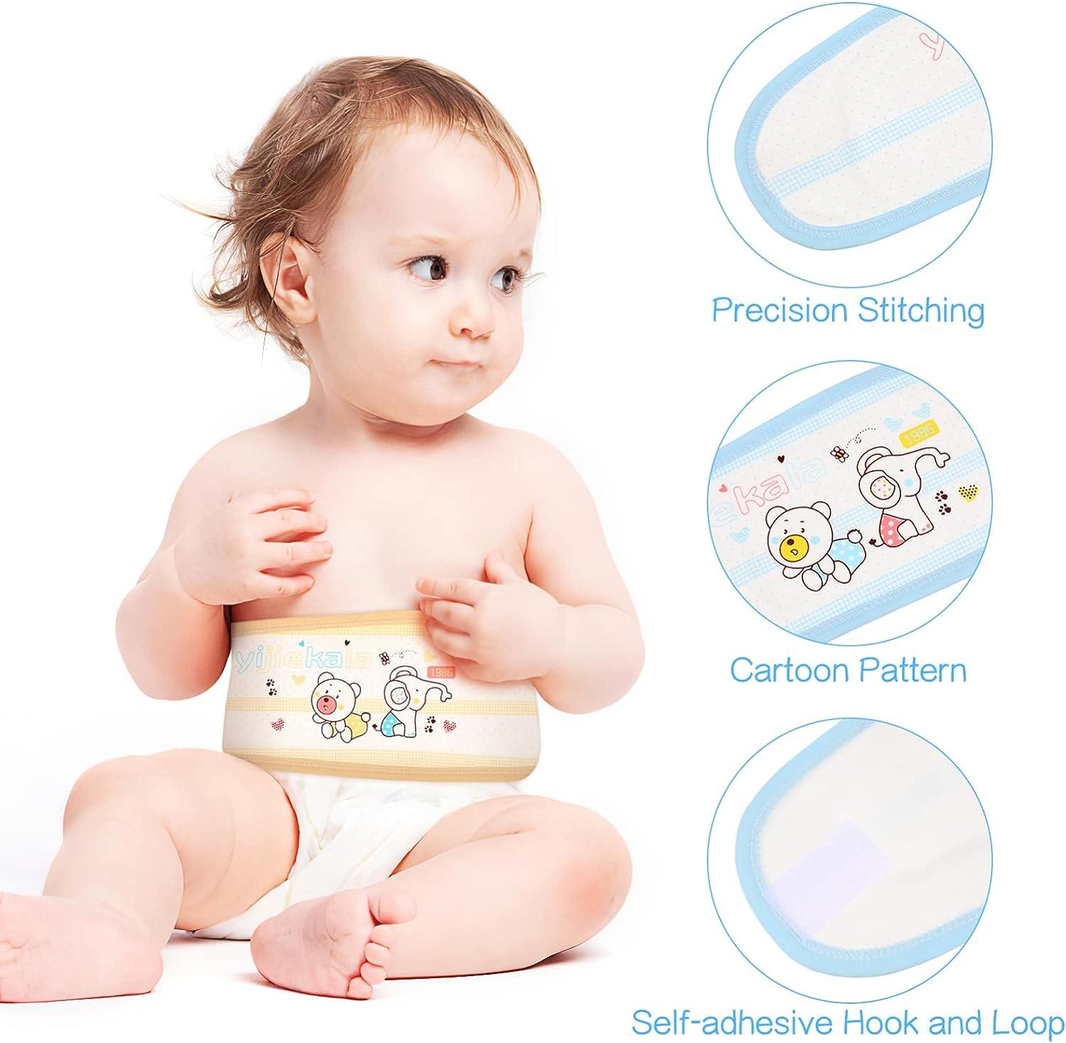 MagicLulu 4 Pcs Cotton Newborn Belly Belt & Umbilical Cord Cover Set ...